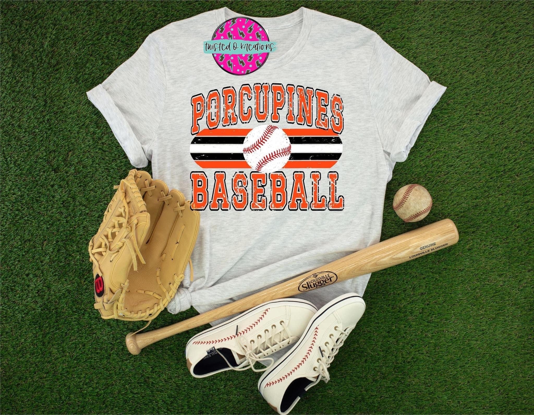 Porcupines Baseball – Twisted O Kreations